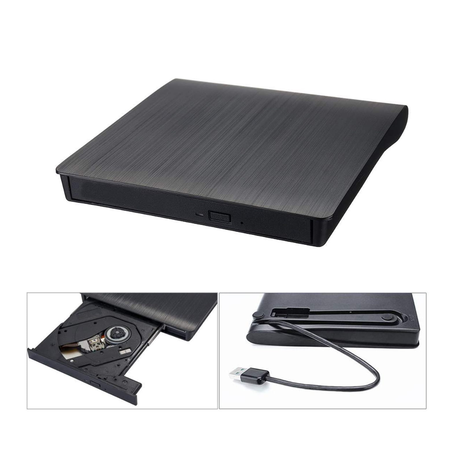 USB 3.0 Slim External DVD RW CD Writer Drive Burner Reader Player ...