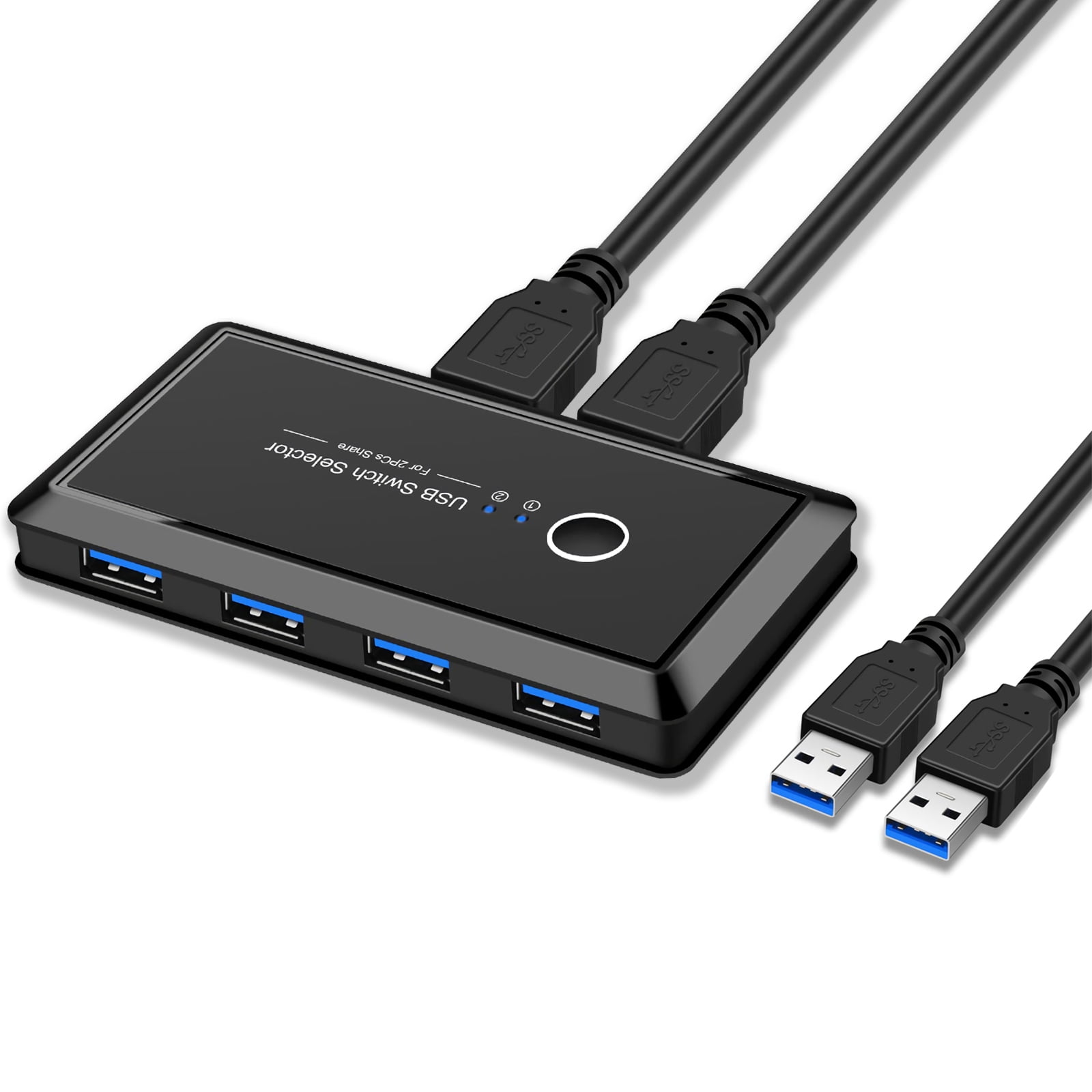 EYOOLD USB 3.0 Switch, 2 PCs Share 4 USB Devices, Compatible with ...