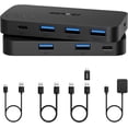 Benfei USB Switch, 2 Computers Share 3x USB 3.0 & 1x USB-C Remote ...
