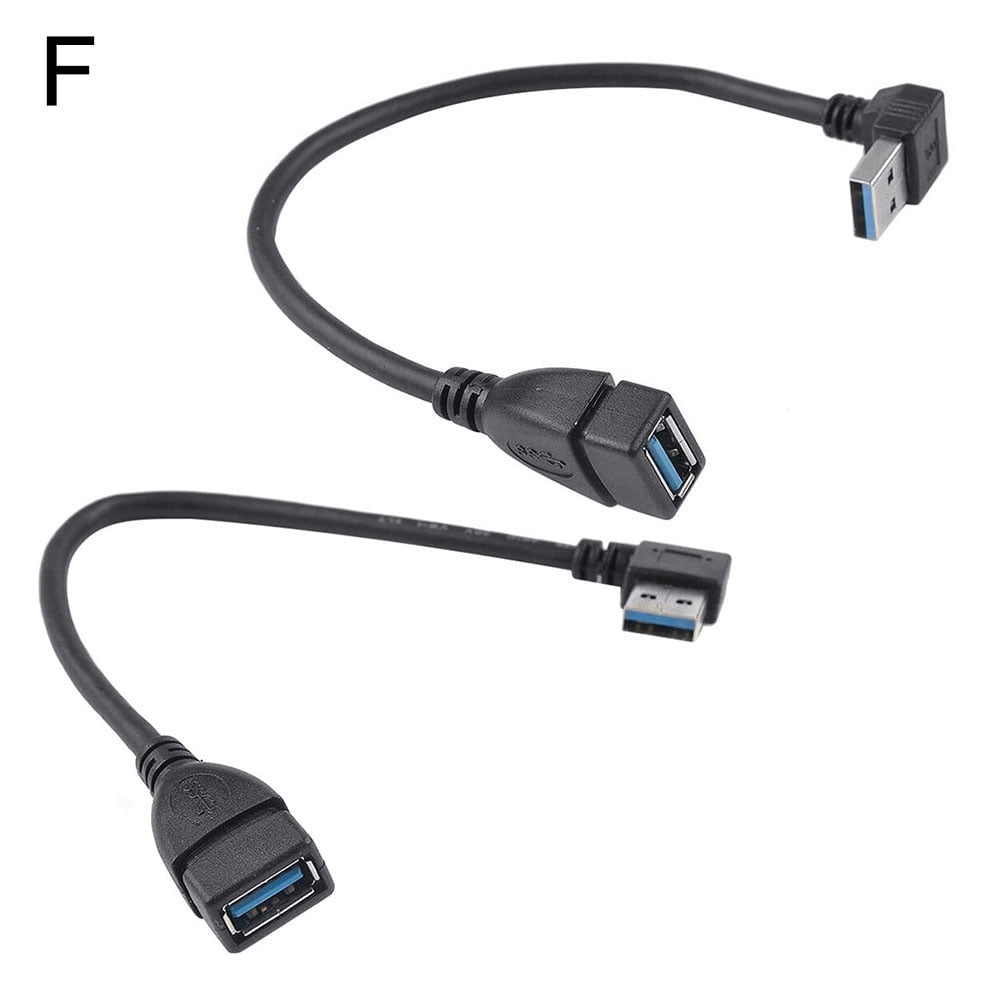 USB 3.0 Type A 90 Degree Angled Extension Cable - Fast Data Transfer ...