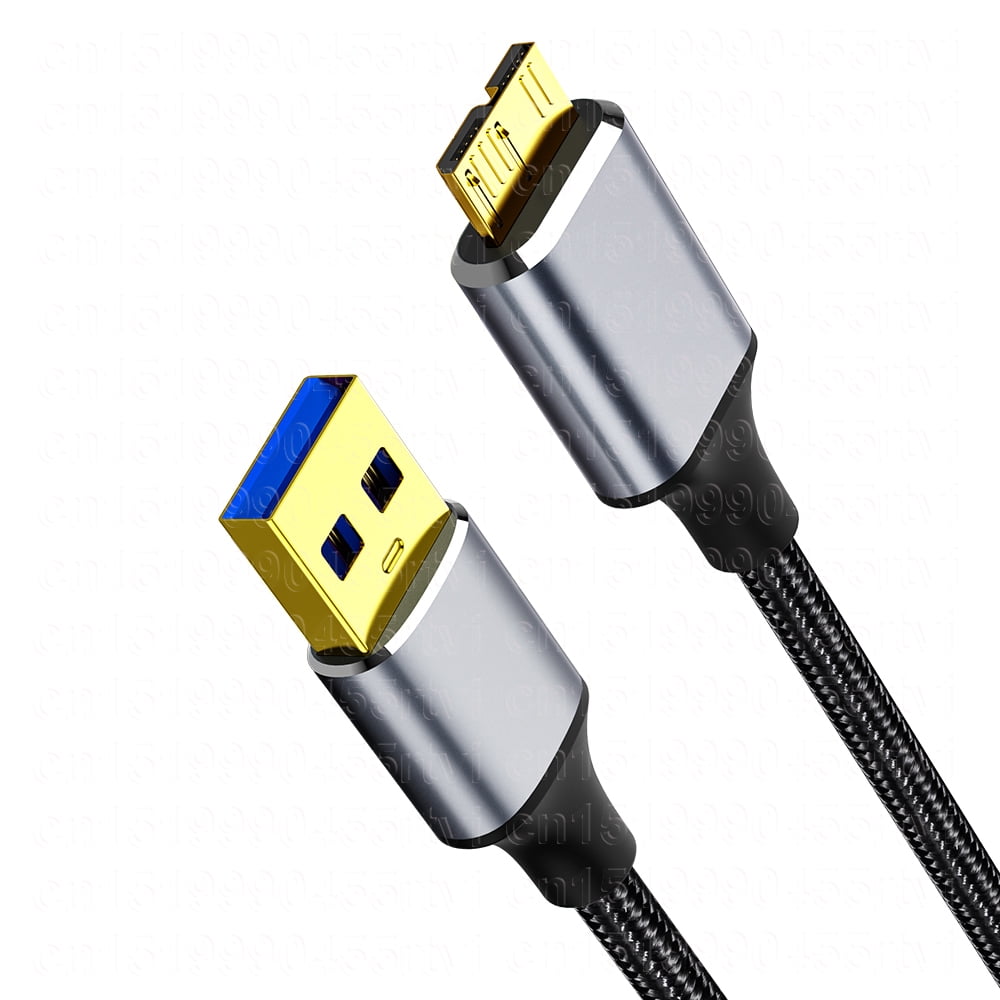USB 3.0 Type A to Micro B Cable 5Gbps 2A Fast Data Sync Cord USB3.0 to ...