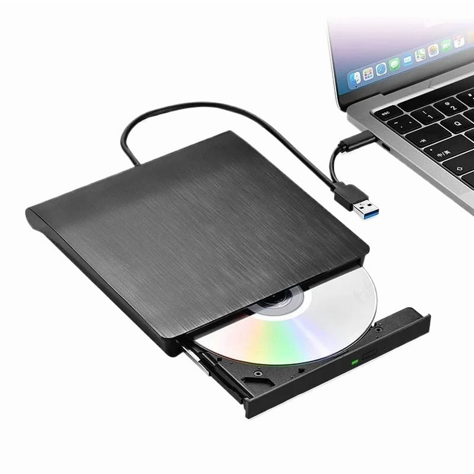 USB 3.0 USB C External CD/DVD RW Drive Read Burner Portable DVD Player ...