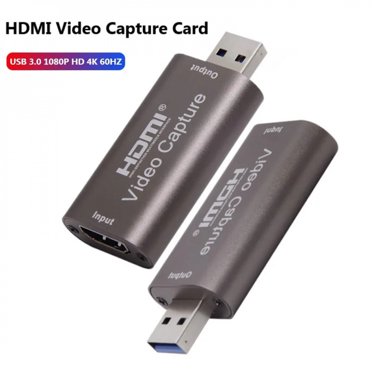 4K HDMI to USB Capture Card, External Video Recorder for Streaming ...