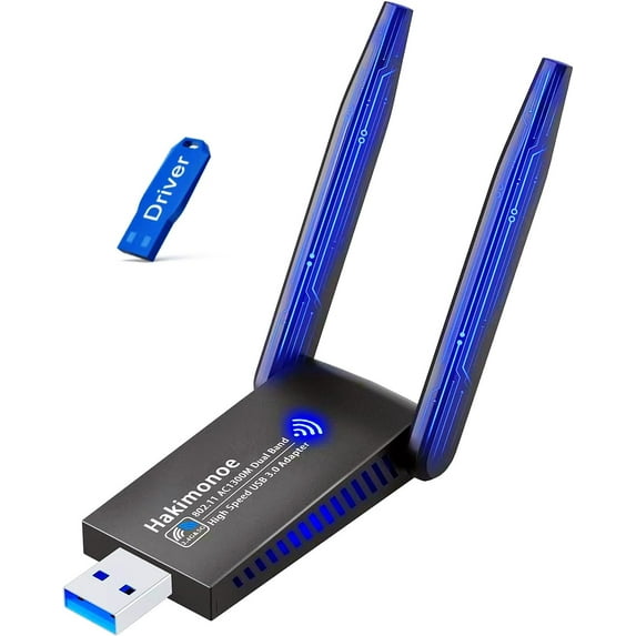 USB 3.0 WiFi Adapter for PC Desktop, AC1300Mbps Dual Band 2.4G 5G ...