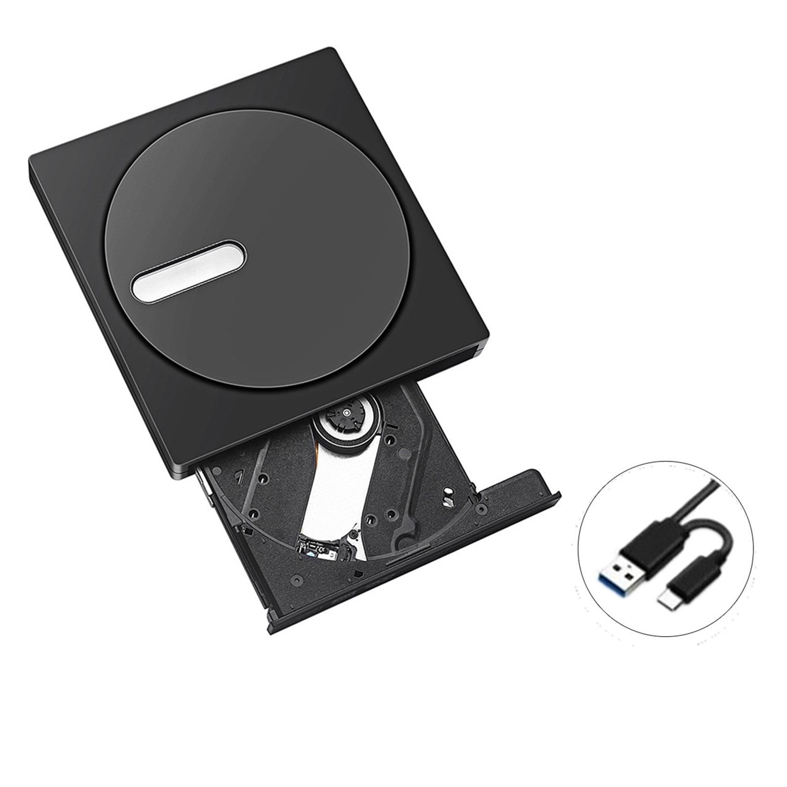 USB 3.0 &Type C DVD Drive CD Burner Driver Drive-free High-speed Read ...
