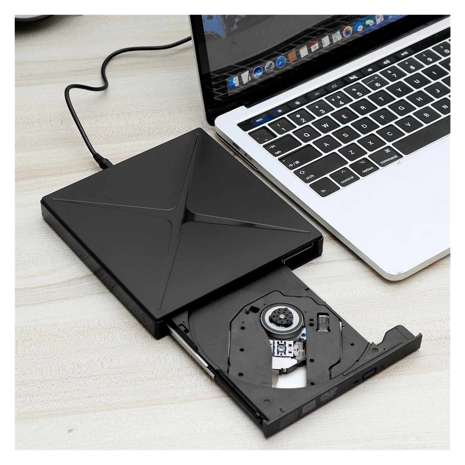 USB 3.0 &Type C DVD Drive, CD Burner Driver Drive-free High-speed Read ...