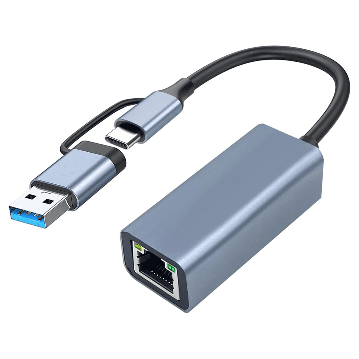 USB 3.0 to Ethernet Adapter with USB C to RJ45 Gigabit LAN 1000 Mbps ...