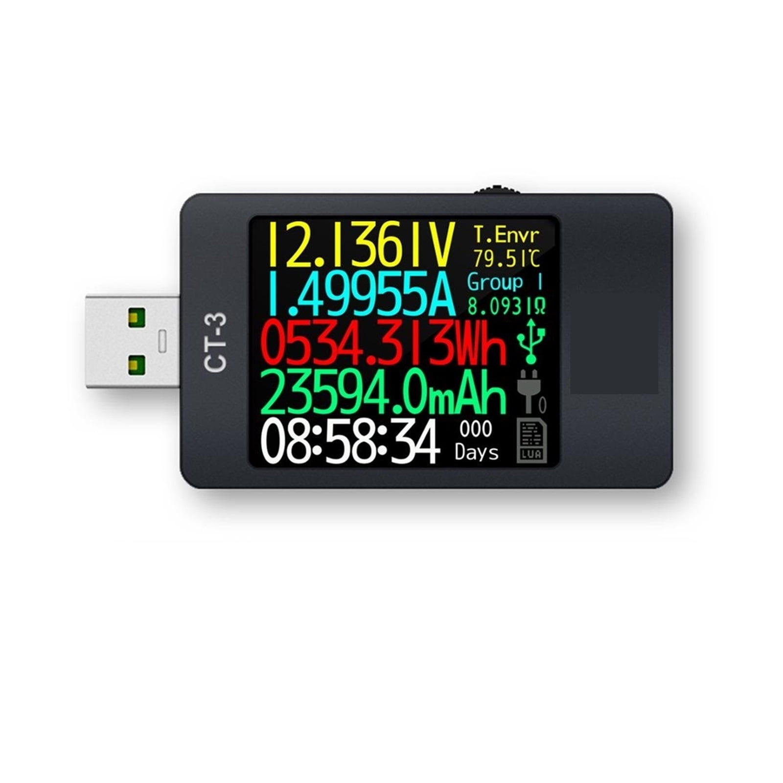 USB 3.1 Power Meter Digital Multimeter Current Tester Voltage Detector ...