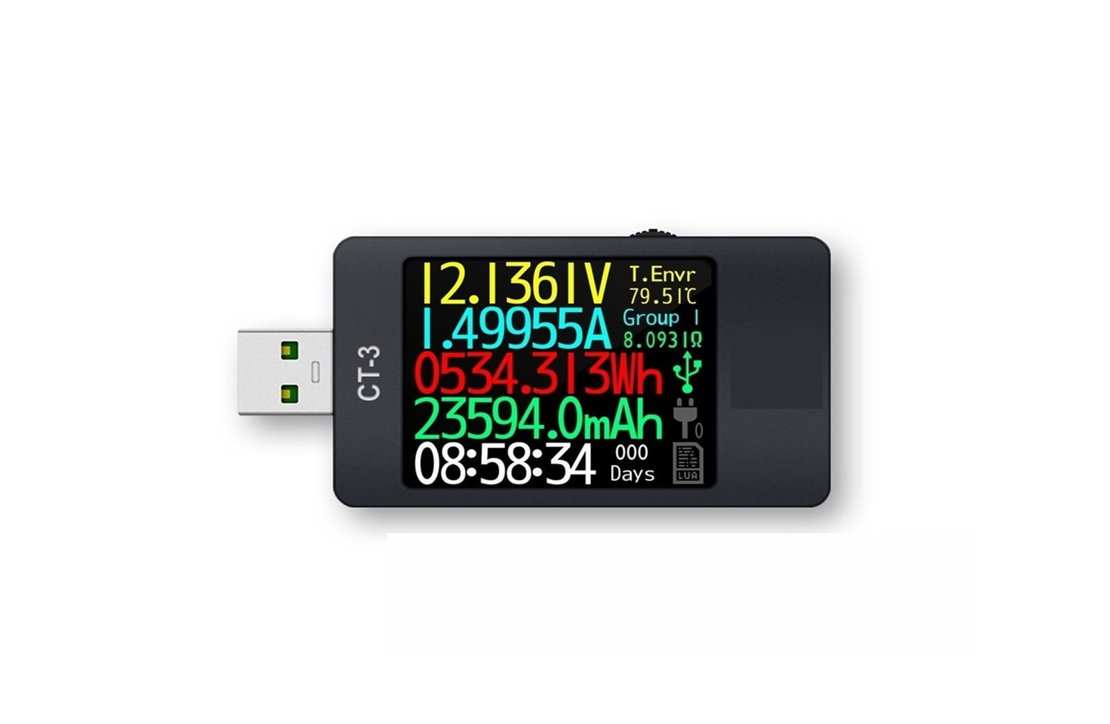USB 3.1 Power Meter Tester Digital Multimeter Current Tester Voltage ...