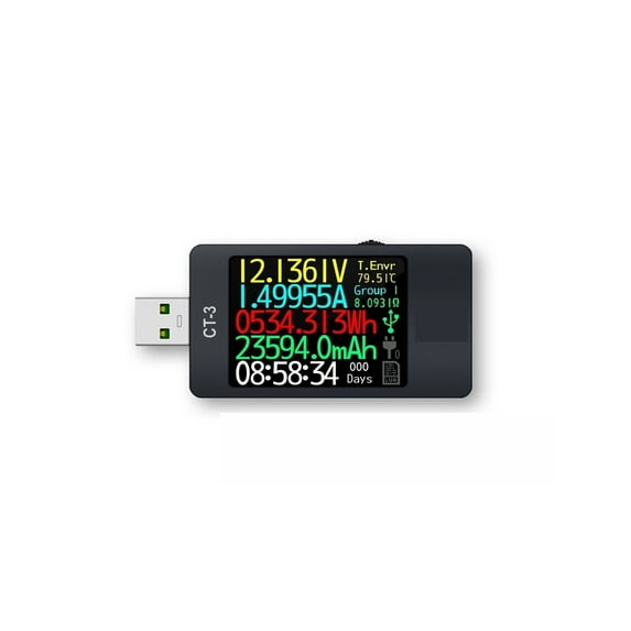 USB 3.1 Power Meter Tester Digital Multimeter Current Tester Voltage ...