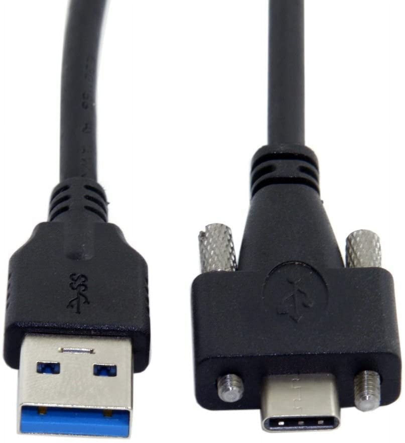USB 3.1 Type-C Dual Screw Locking to Standard USB3.0 Data Cable 1.2m ...