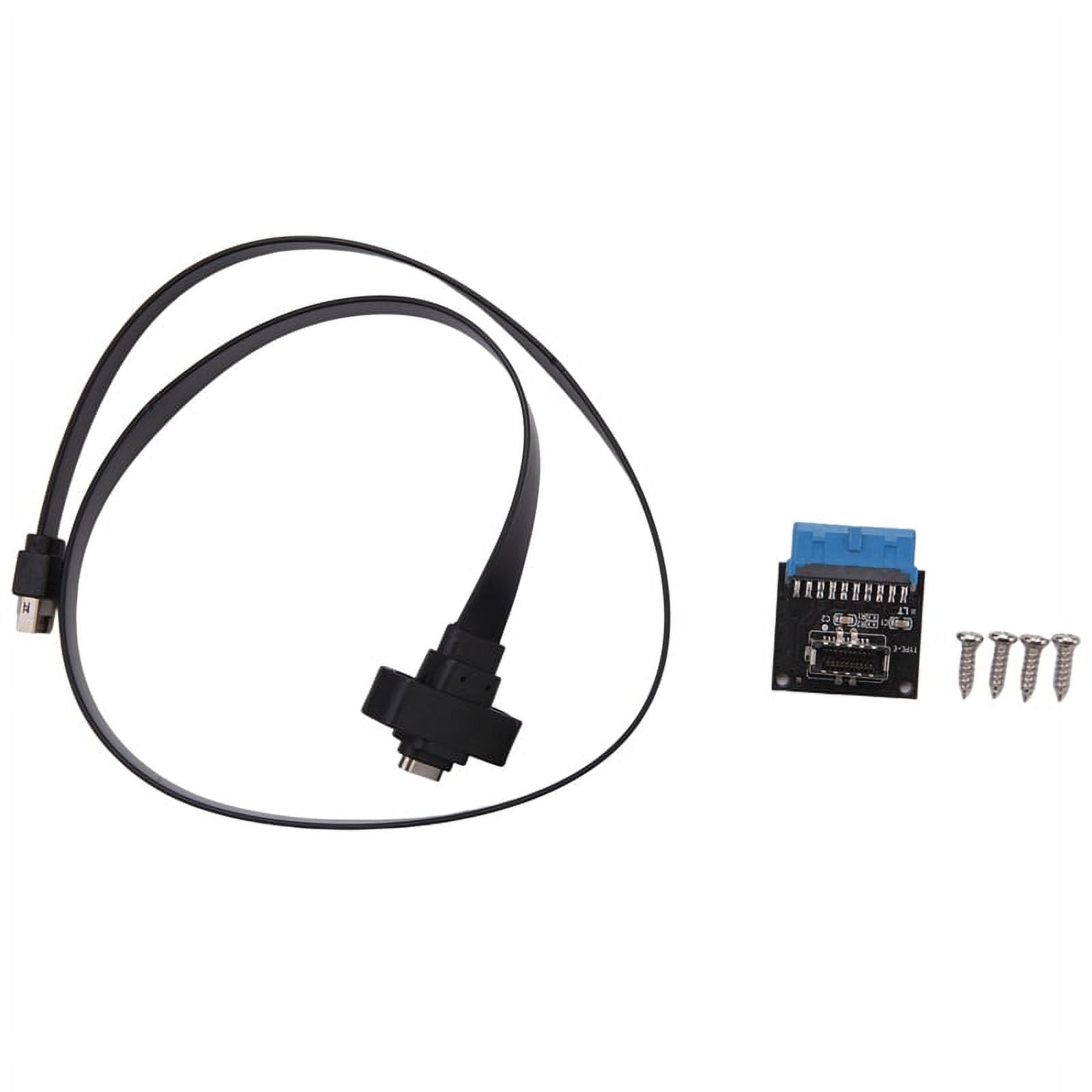 USB 3.1 Type C Front Panel Header Extension Cable 50 cm, Gen 2 Cable ...