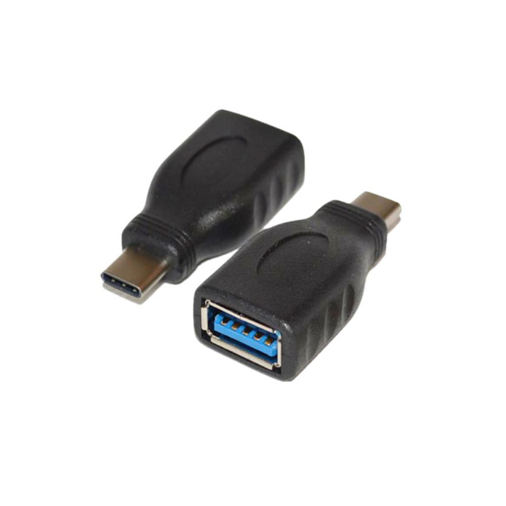 USB 3.1 Type C Male Connector to A Female OTG Data Host Adapter Black ...