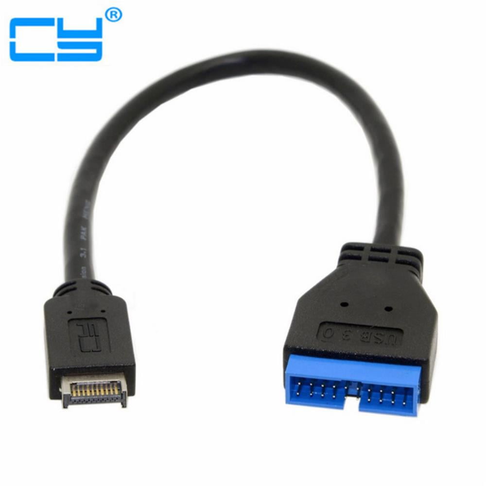 USB 3.1 type-c MINI 20 pin Front Panel Header to USB 3.0 standard 19 ...