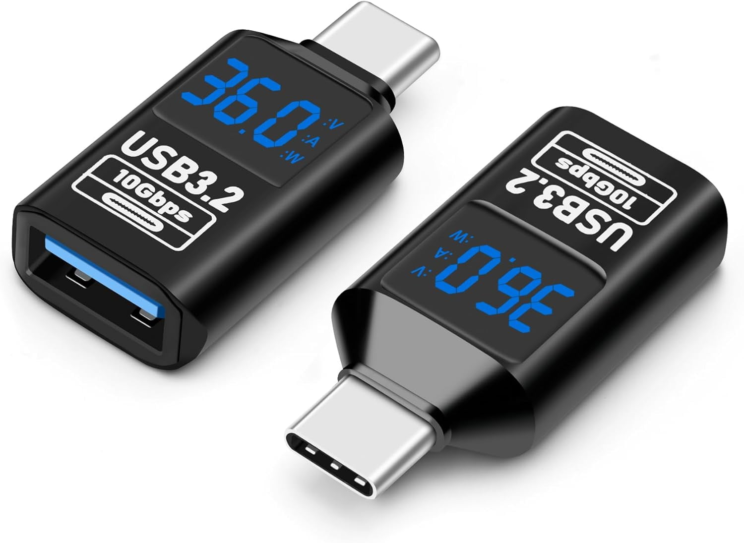 USB 3.2 Digital Display USB C Male to USB-A Female OTG Adapter 10Gbps ...