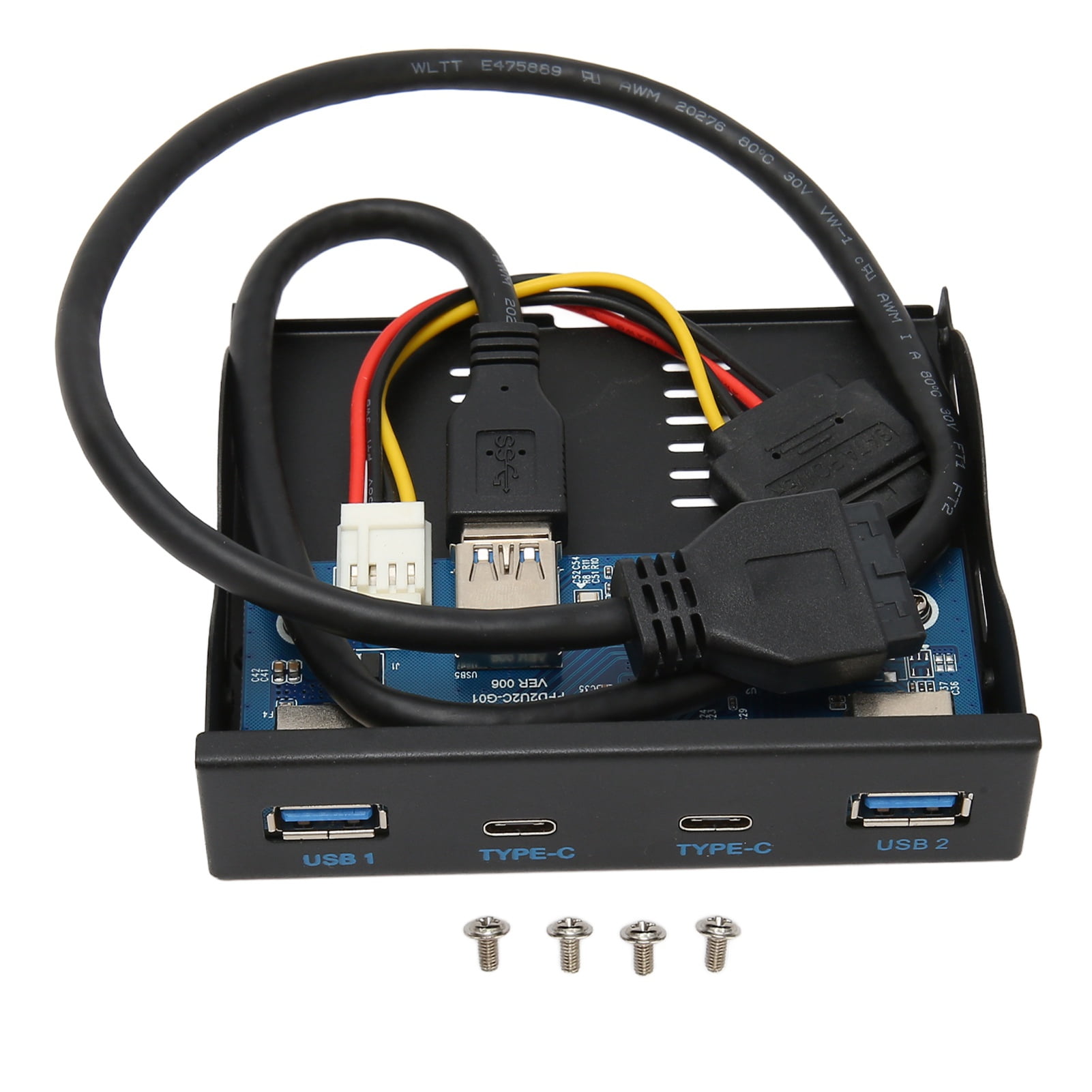 USB 3.2 Front Panel Hub 6 Ports 5Gbps High Speed Plug and Play Stable ...