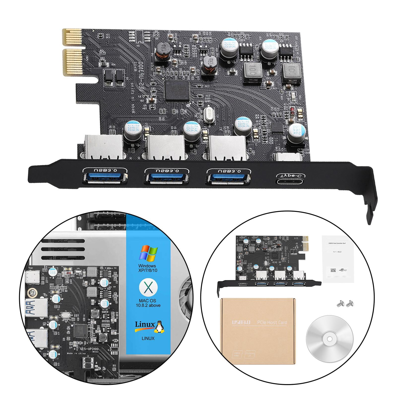 USB 3. 5Gbps Expansion Card Without Additional Unit Built-in Self ...