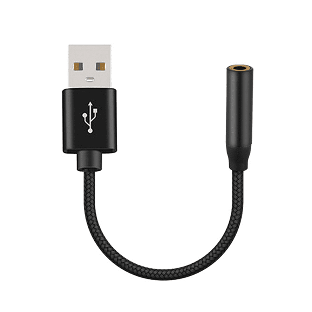 USB to 3.5mm Audio Cable USB A to 3.5mm Female External Stereo Sound ...