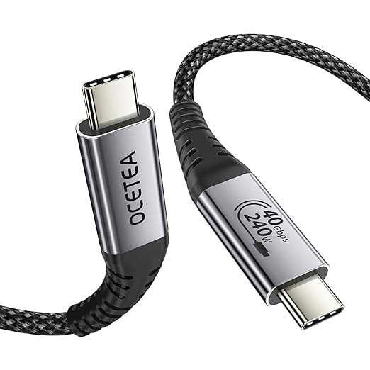 USB 4 Cable [USB-IF Certified] 40Gbps, 240W 3.3FT USB4 Cable with 8K ...