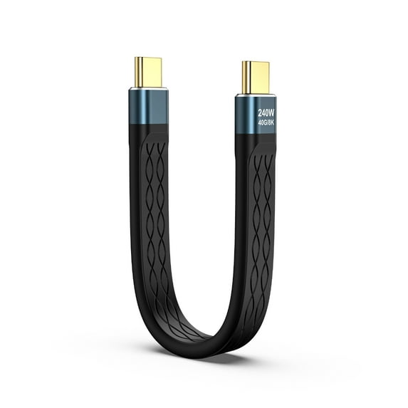 USB 4 Cable for Thunderbolt4/3 240W, 40Gbps Data Transfer 8K@60Hz Video USB C to USB C Cable ...