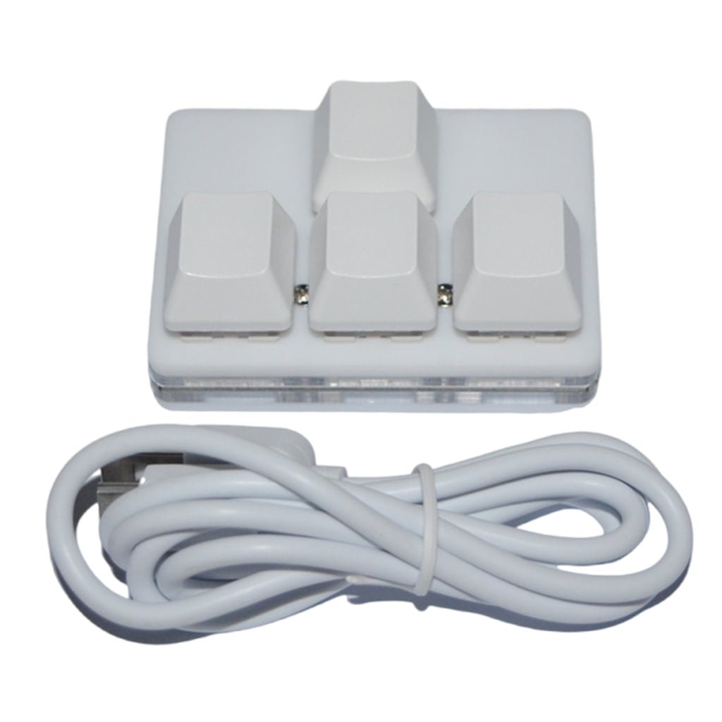 USB 4 Key Keypad One-Handed Mechanical Gaming Keyboard Programming ...