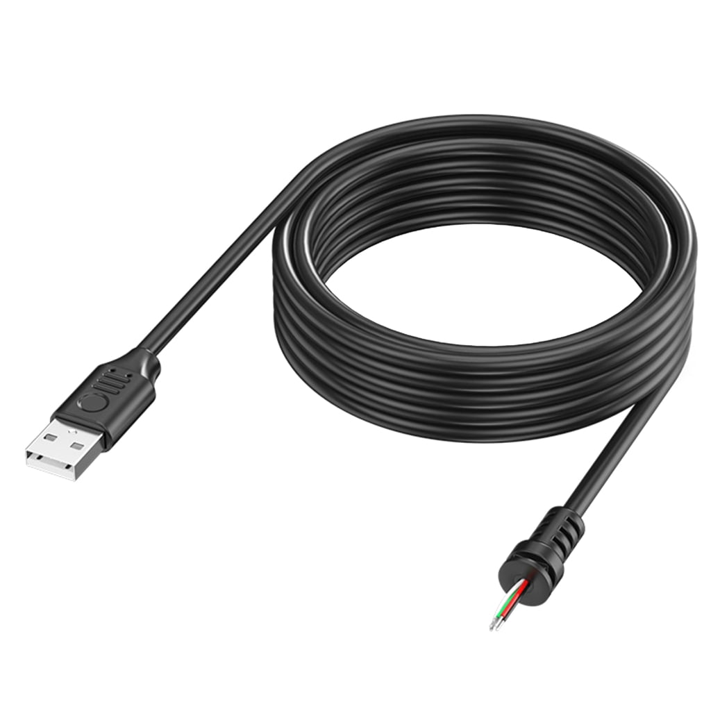 USB 4 Wire Pigtail Cable USB 2.0 Male Plug 4 Pin Bare Wire Extension ...