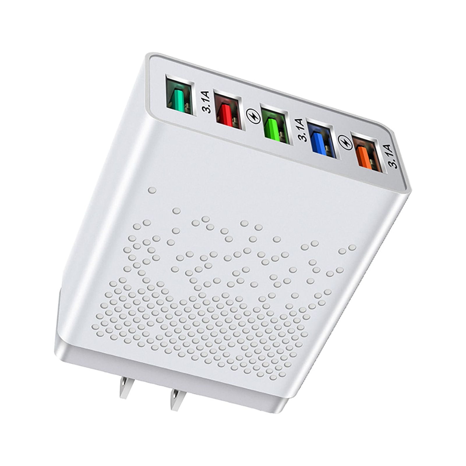 USB 5 Port Wall Charger Portable Fast Charger for Smart Devices Like ...
