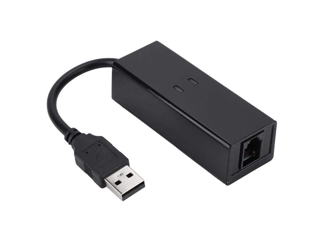 USB 56K External Dial Up Voice Fax Data Modem Fit for Win7 Win8 Win10 ...