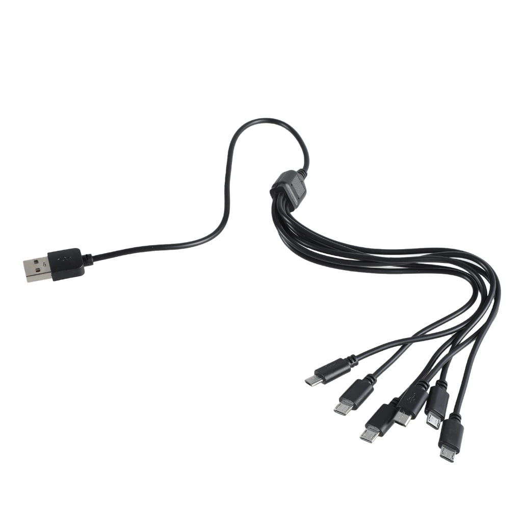 USB 5Pin Charging Cable 6 in 1 USB 2.0 Type A to Six USB 5Pin Male ...