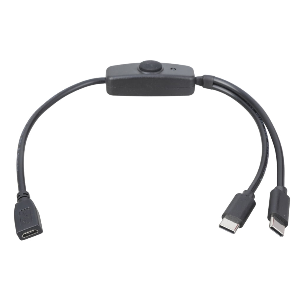 USB 5Pin to Double Type C Splitter Charging Cable with Switching and ...