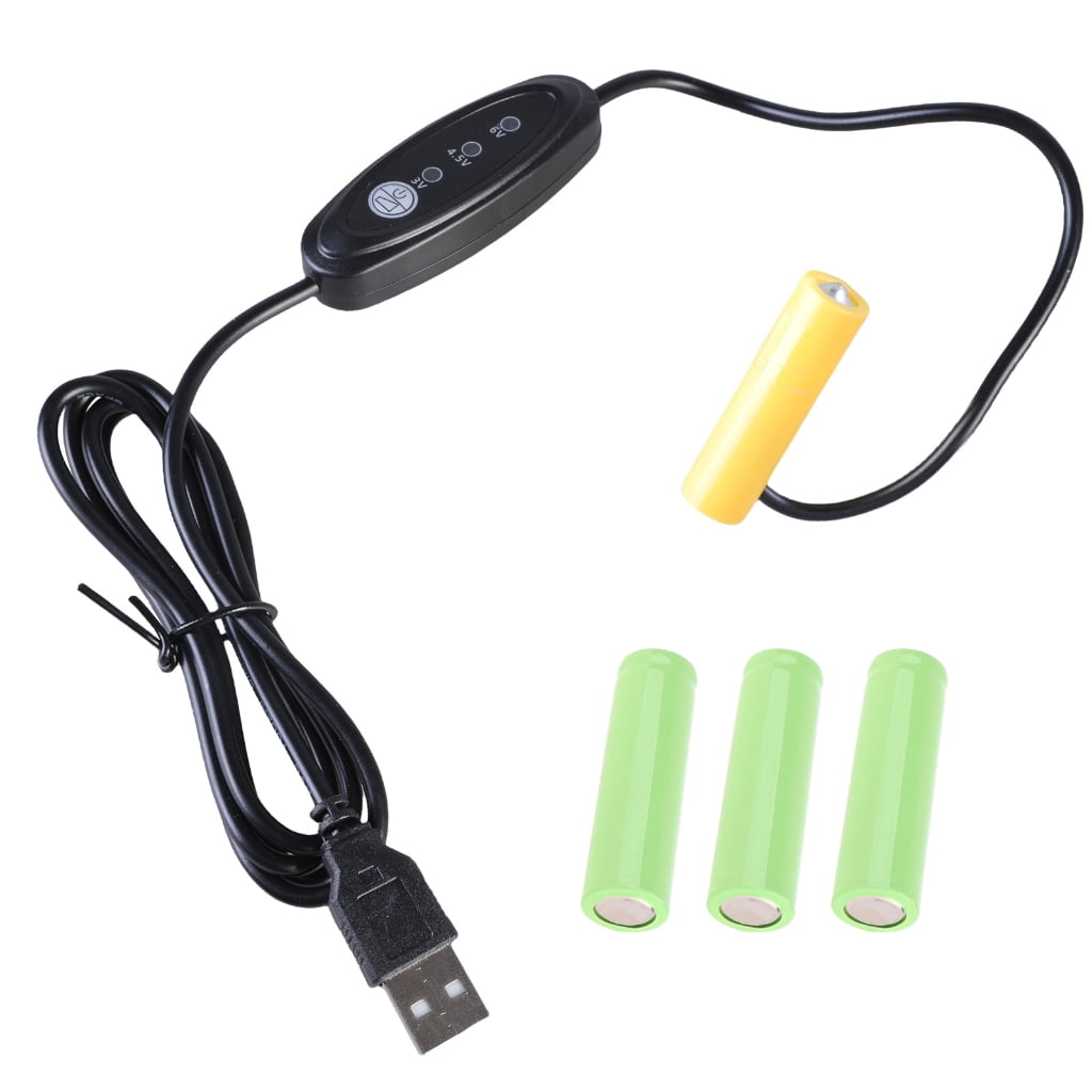 USB 5V 2A to 3V 4.5V 6V Power Supply Cable Replace AA LR6 Batteries for ...