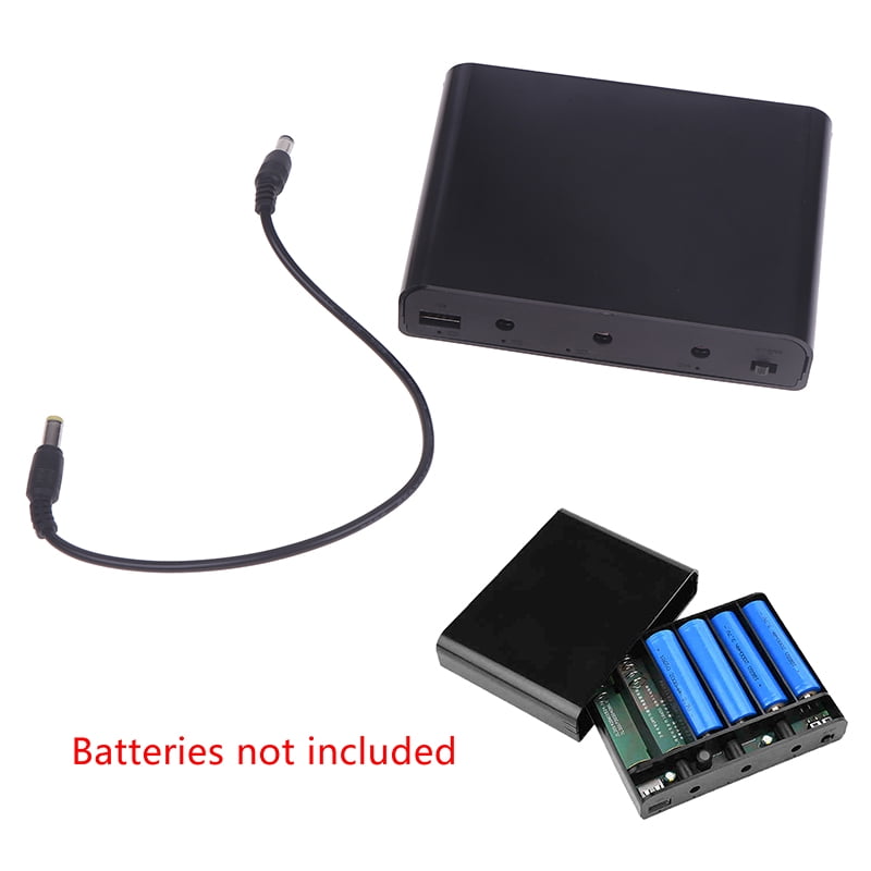 USB 5V DC 9V 12V Output 6x 18650 UPS DIY Power Box For Router Cellphone ...