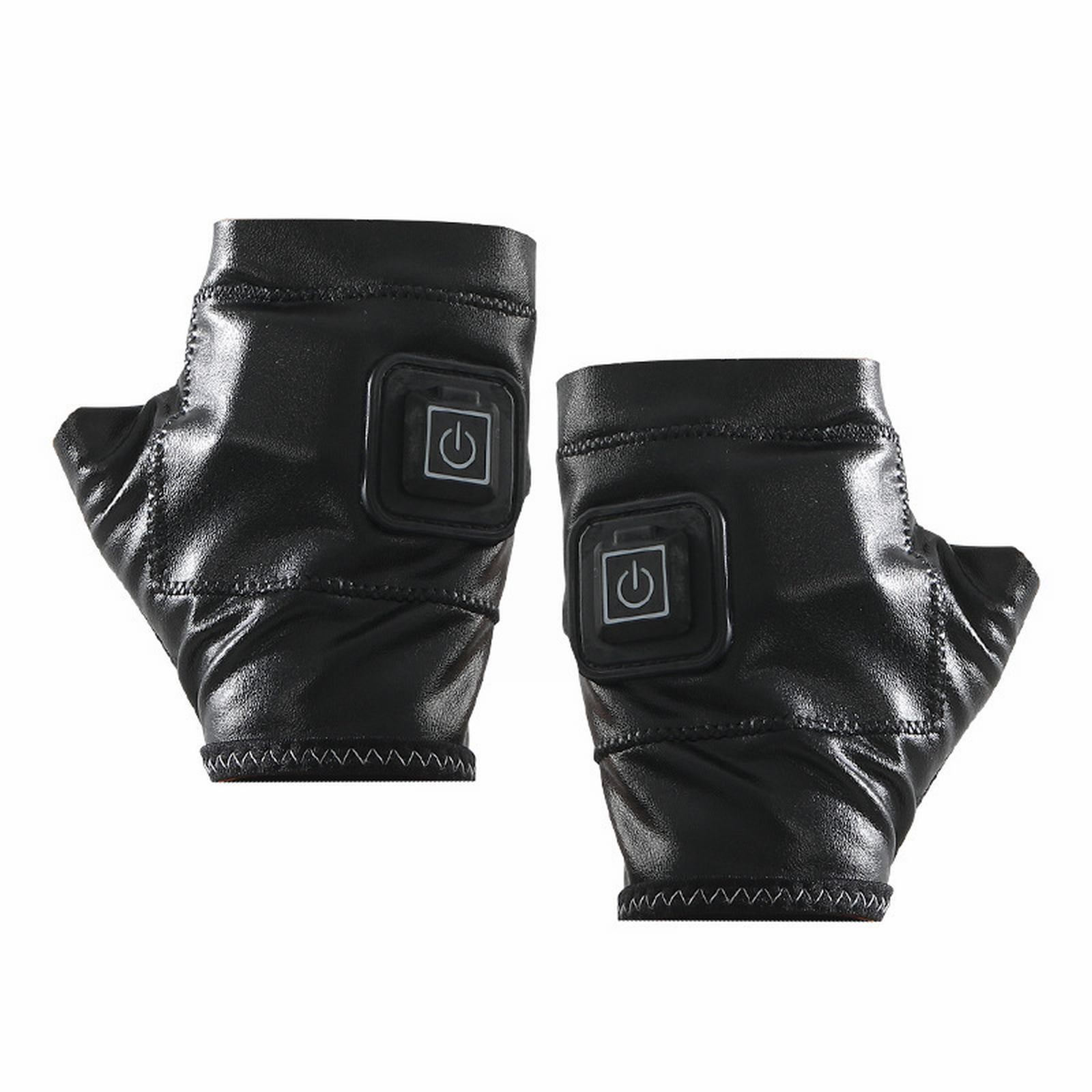 USB 5V Fingerless Heated Gloves – Double‑Sided Heating Carbon‑Fiber ...