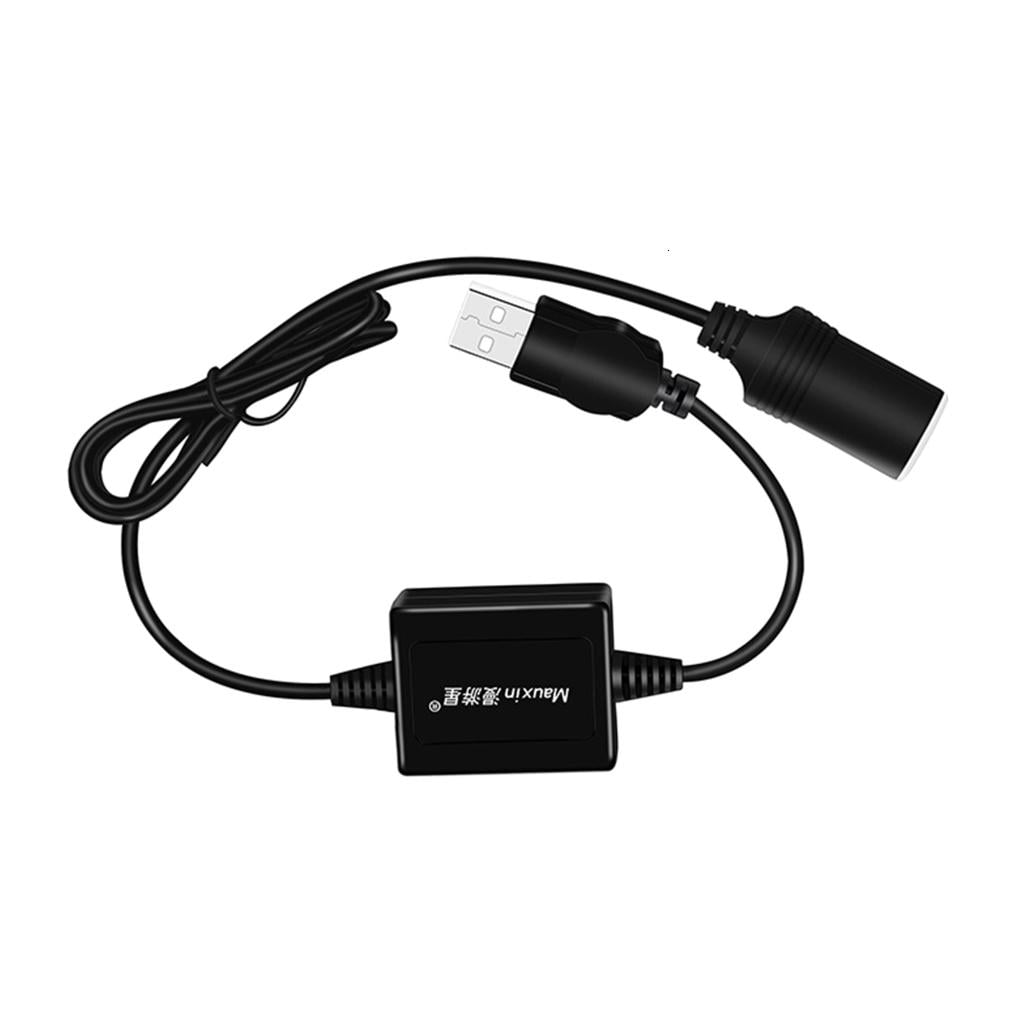 USB 5V To 12V Car Cigarette Lighter Socket Female Power Converter ...