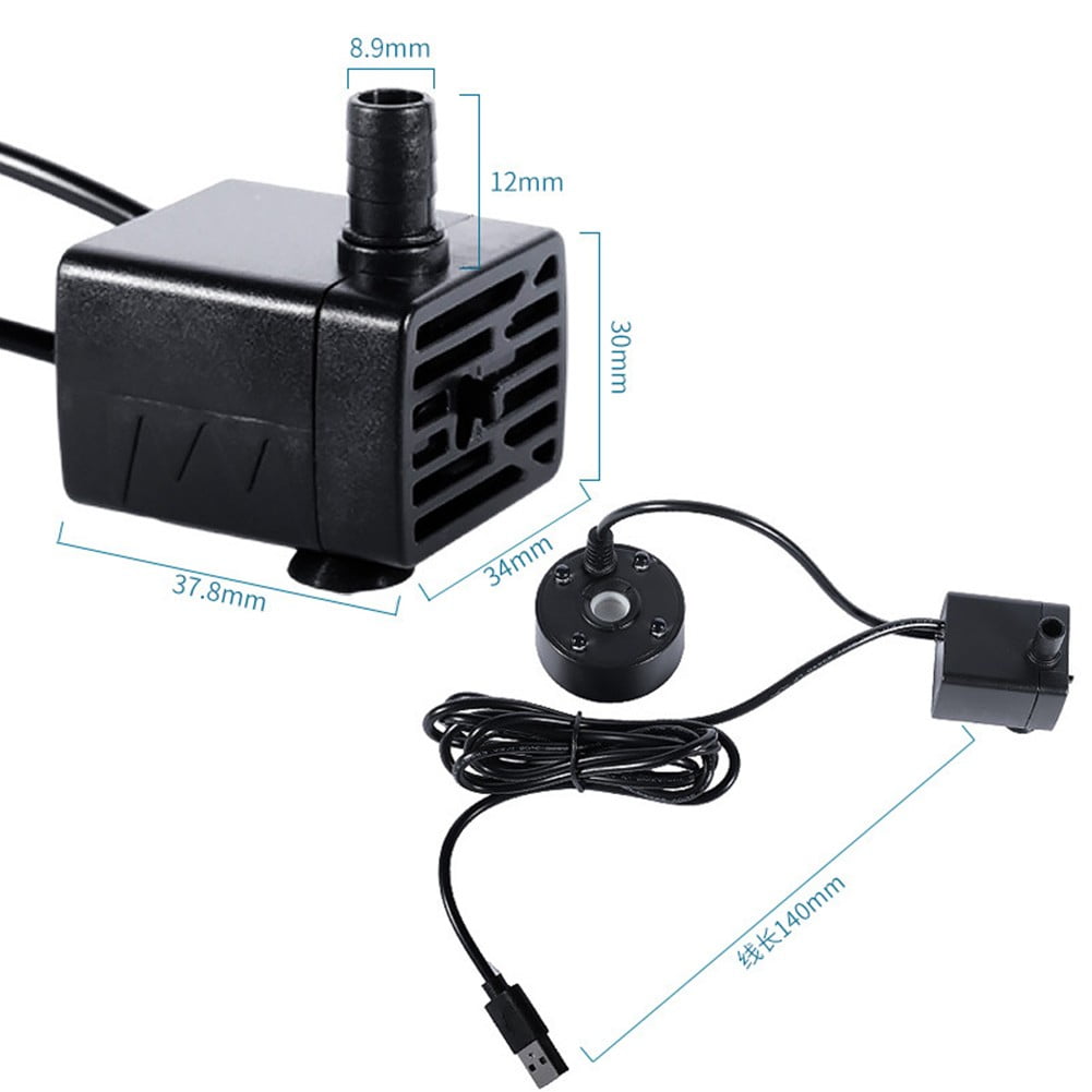 USB 5V Water Pump Mist Maker LED Lights Mini Mister Fog Machine, Indoor ...