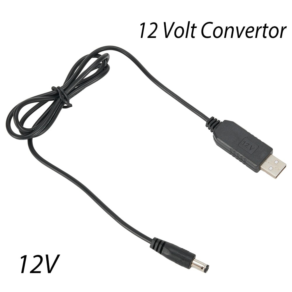 Usb 5V To 12V Boost Step Up Power Supply Cable Converter Interface 5.5 ...