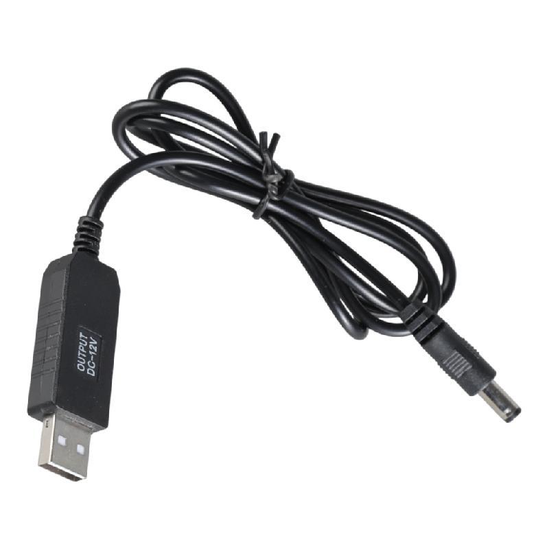USB 5V to 5.5x2.1mm 12V Step Up Power Cable for Routers LED Lighting ...