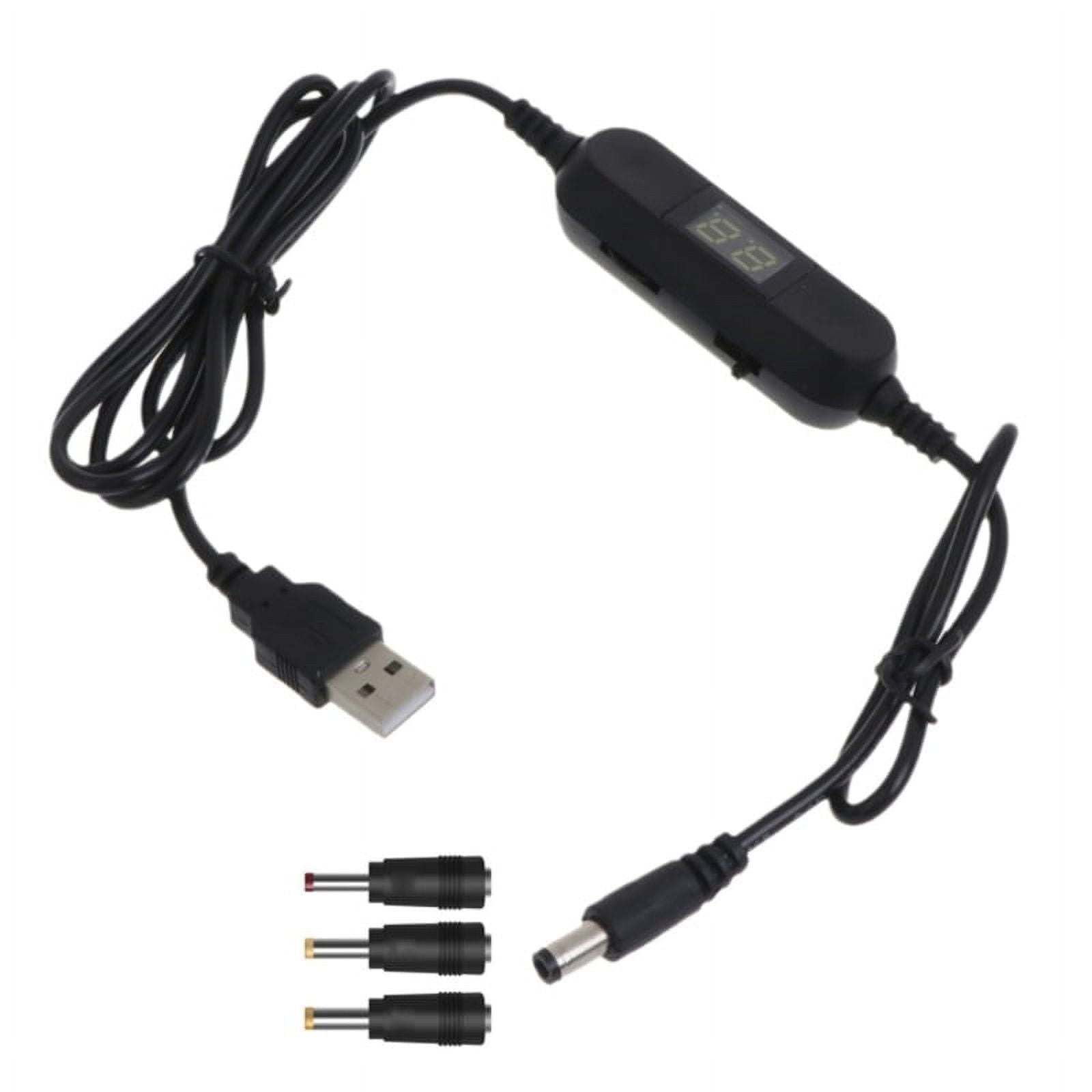 USB 5V to DC 1.5V-12V USB Voltage Step Up Converter Cable Volt Transformer Line - Walmart.com