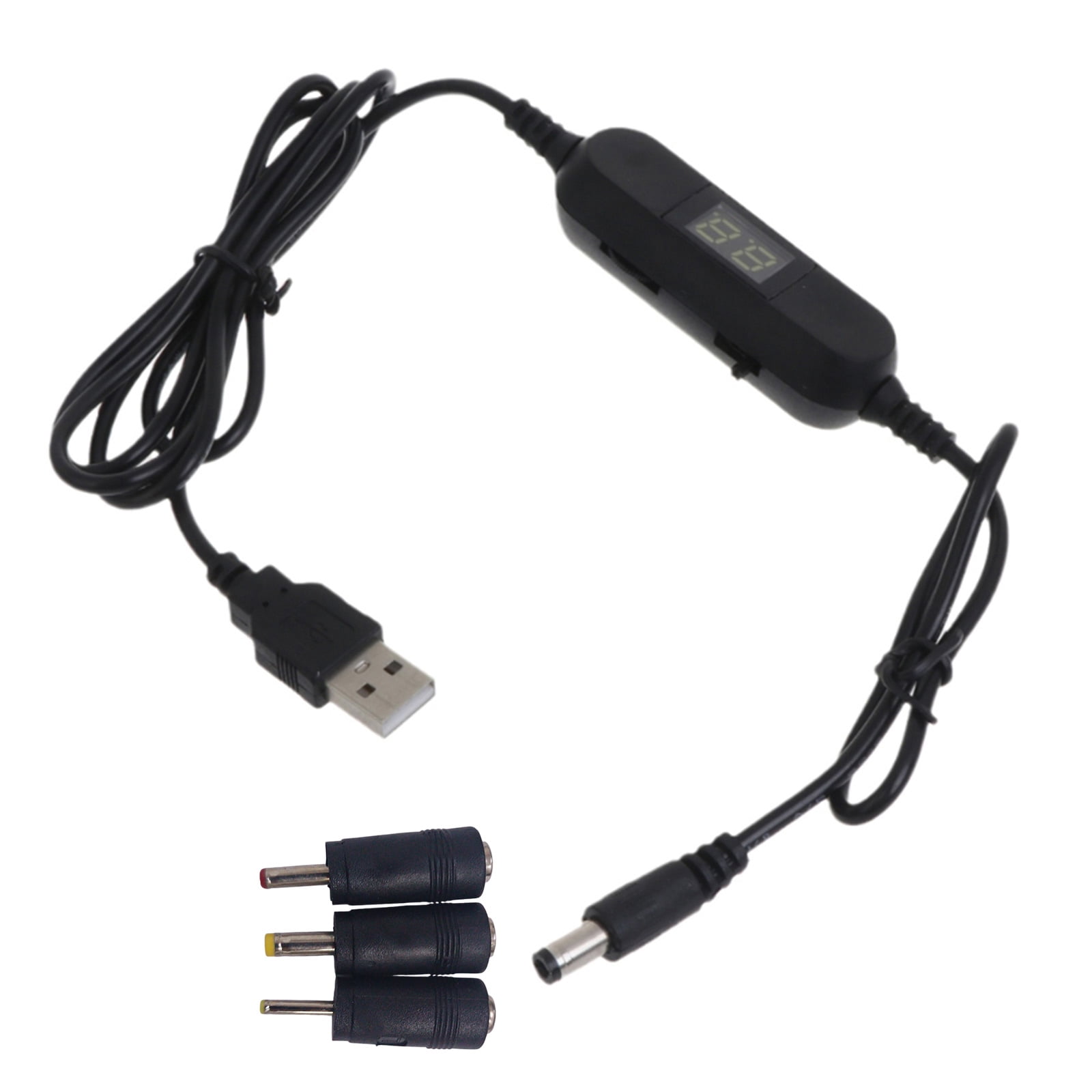 USB 5V to DC1.5V-12V USB voltages Step Up Converters Cable voltages ...