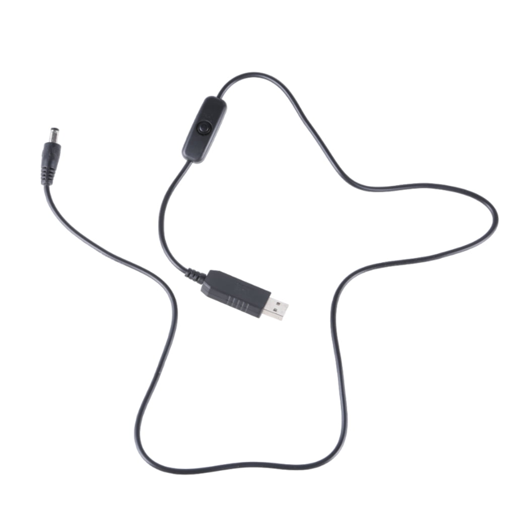 USB 5V to DC12V Power Cable for Routers Led USB to DC5.5x2.1mm Charging ...