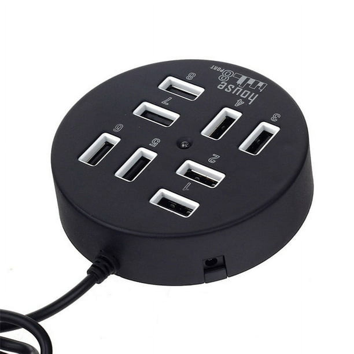 USB 8 Ports Box Multi Data Transmission USB 2.0 Hub Round Shape Multi ...