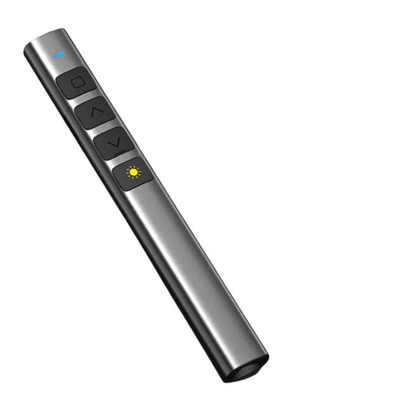 USB A/C Rechargeable Presentation Remote with Red Light,Wireless ...