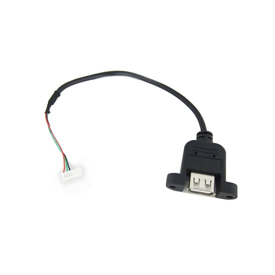 USB A Single Female Panel Mount to 1X8 Pin Internal USB Connector - 9 ...