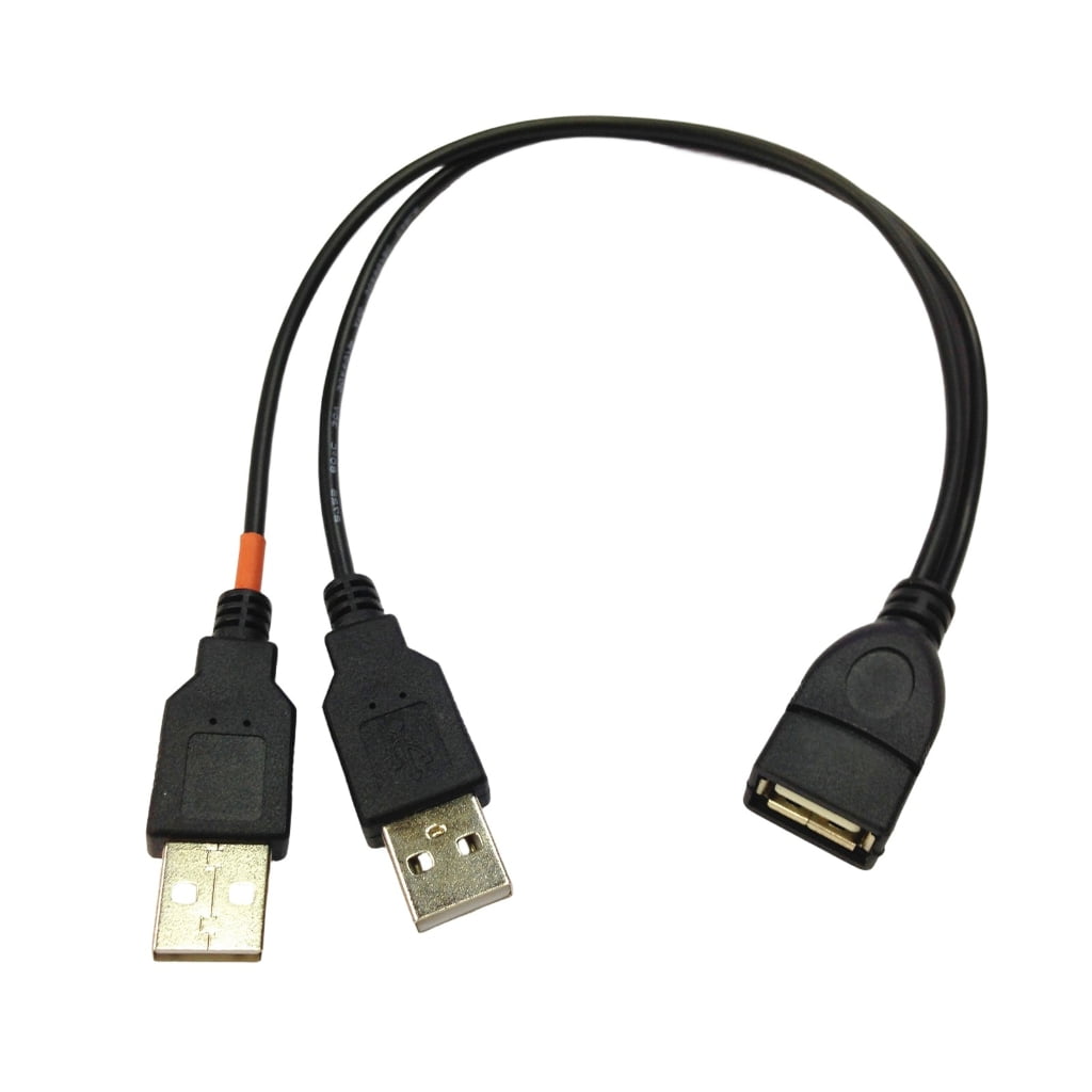 USB A Splitter USB2.0 2Male to Female Y Splitter USB Extension Cable ...