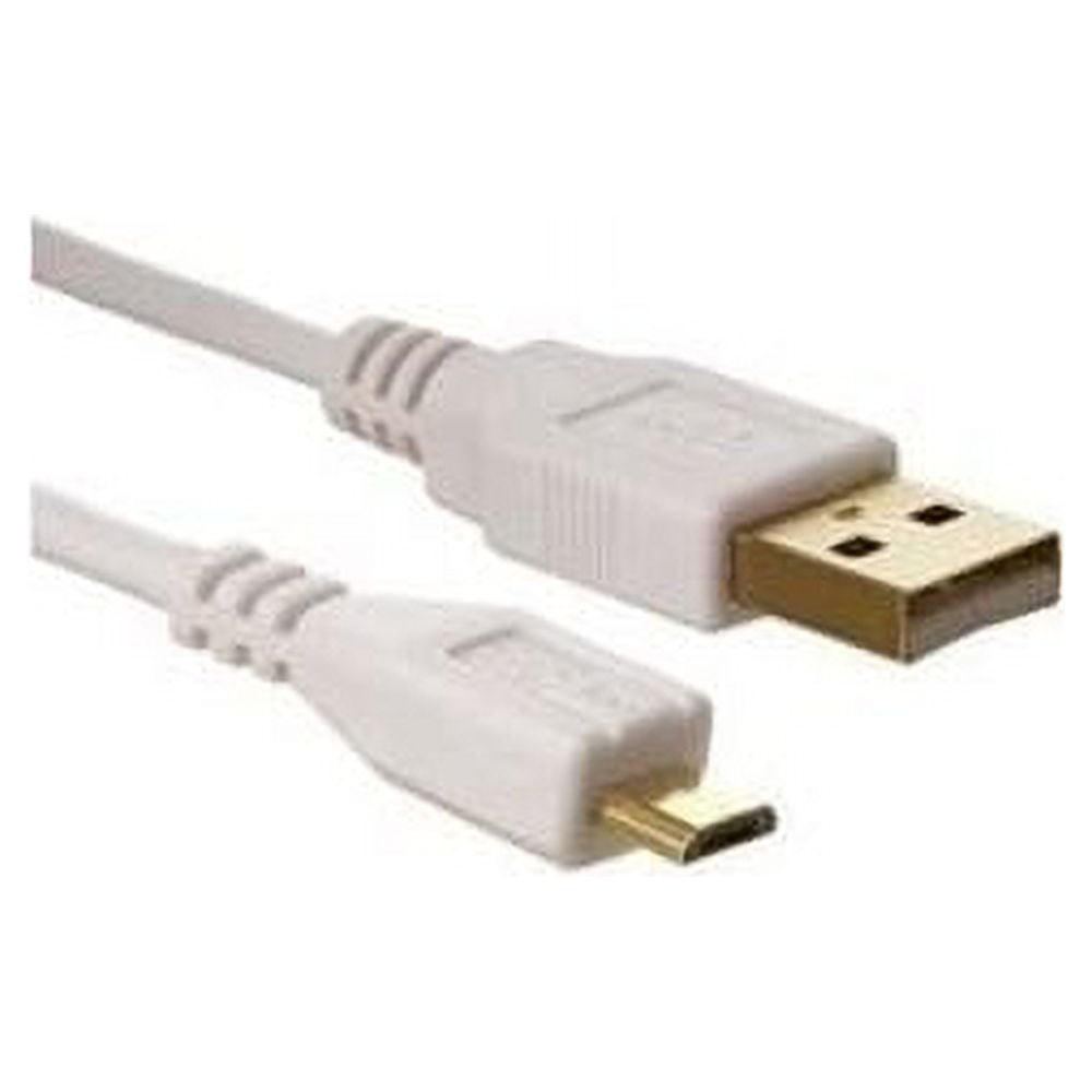 USB A to micro B Camera Cable, 10FT, White [Electronics] - Walmart.com