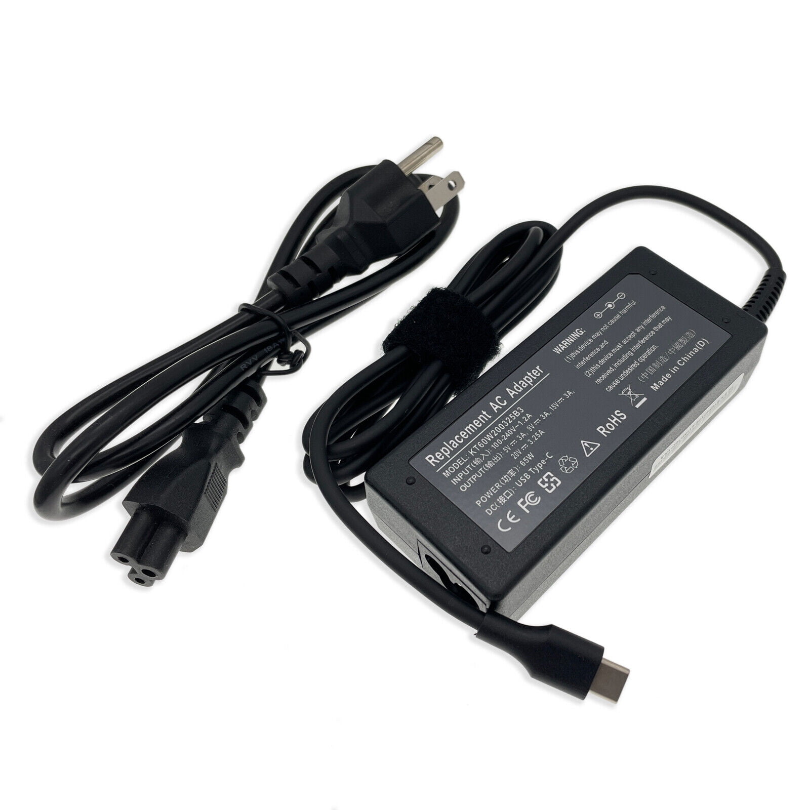 USB AC Adapter Charger for Dell Latitude 5420 5520 7520 3320 3420 3520 ...