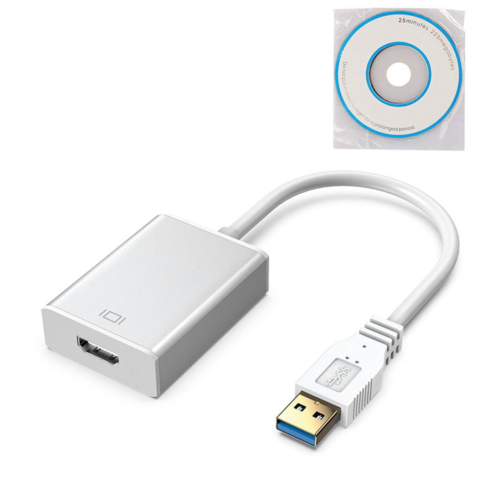 USB Adapter Cable USB 3.0 to HD Multimedia Interface 1080P Converter ...