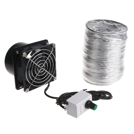USB Adjustable Speed Air Ventilation Blower Inline Fan Window Exhauster ...