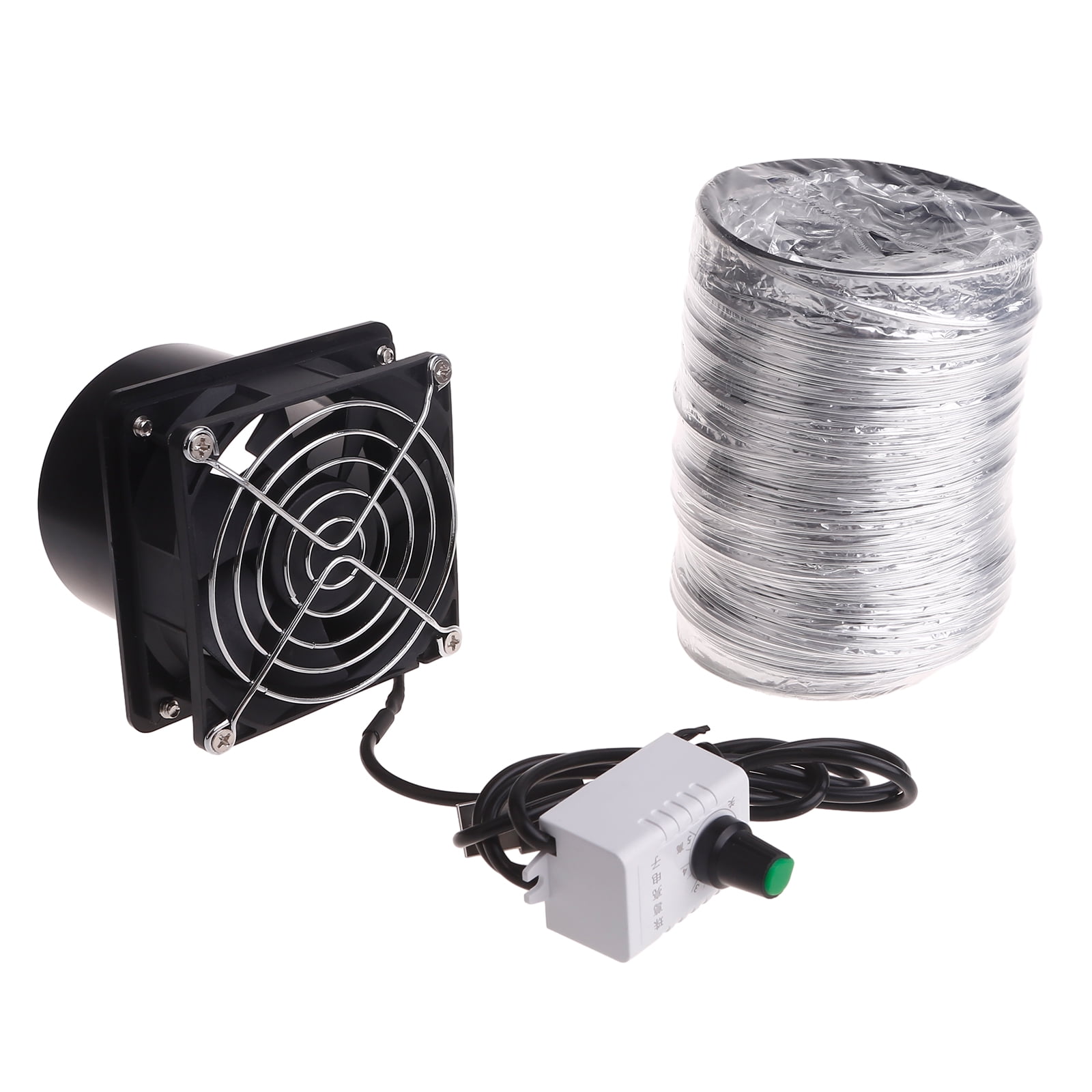 USB Adjustable Speed Air Ventilation Blower Inline Fan Window Exhauster ...