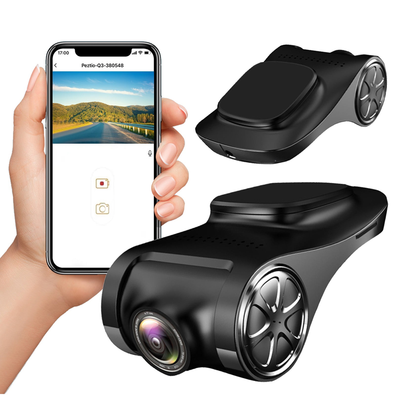 USB Android Car Recorder with 165° Wide Angle Lens, 1080p HD Night ...